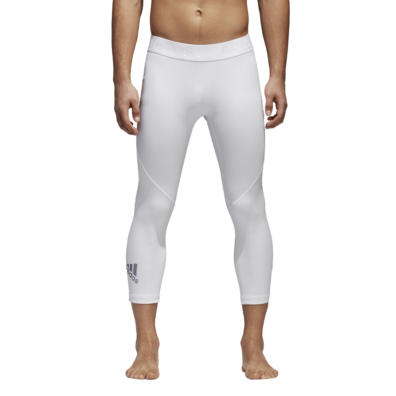 Adidas Alphaskin Sport Tights 3 4 White