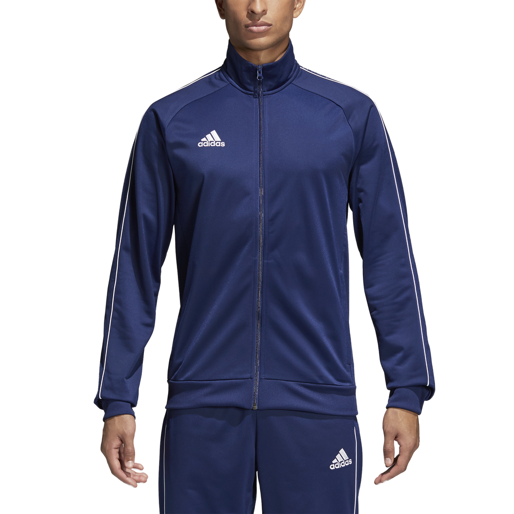 Adidas Core18 Polyester Jacket (dark blue/white)