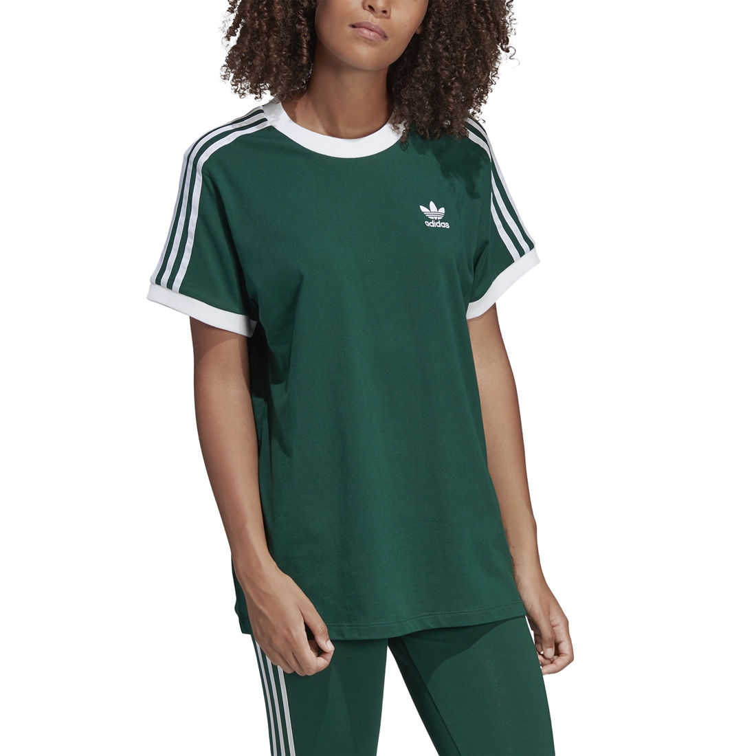 Adidas Originals 3-Stripes Tee W (Collegiate green)