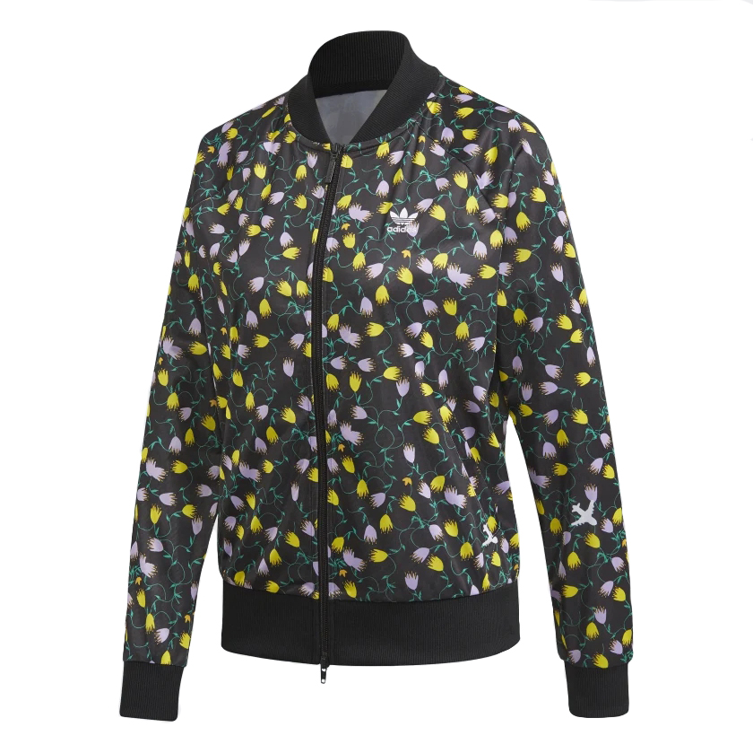 Adidas Originals Allover Print Track Top (Black)