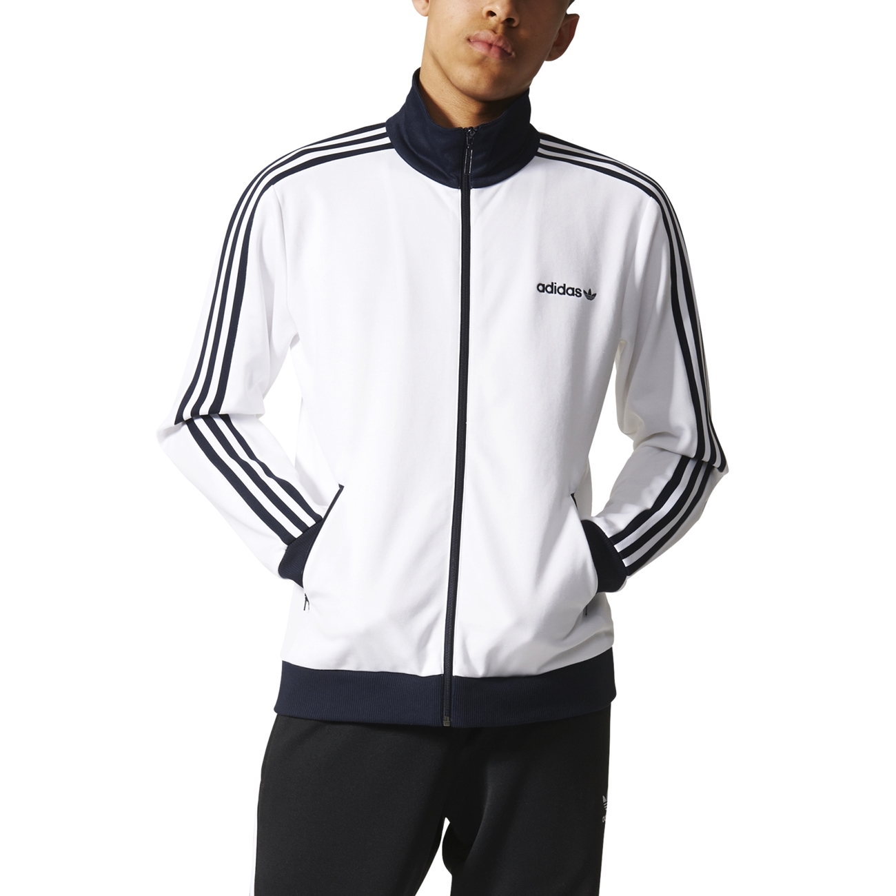 Adidas Originals Beckenbauer Track Top (White/Navy)