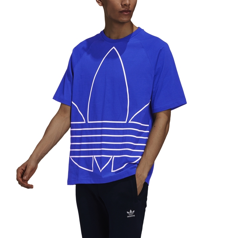 Adidas Originals Big Trefoil Outline Tee (blue)