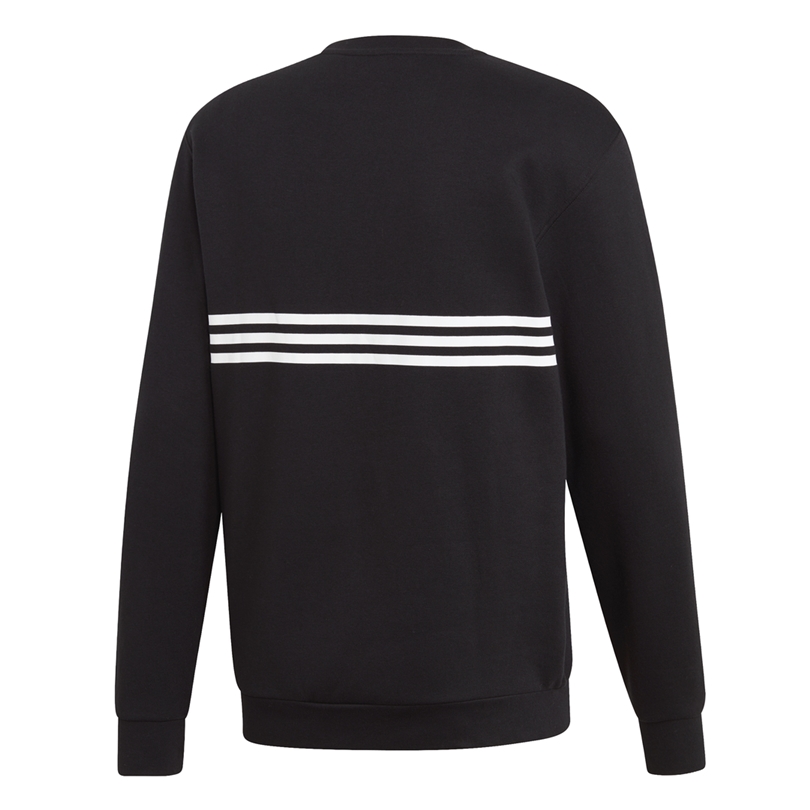 Adidas Originals Outline Trefoil Crew Fleece(black)