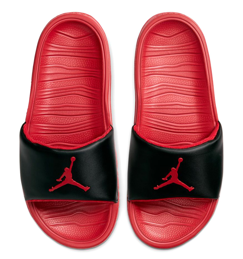 Jordan Break Slide (GS) "Black Red" - Manelsanchezstyle.com