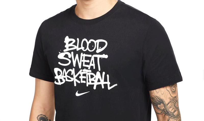Nike Dri-FIT "Blood, Sweat, Basketball Black"