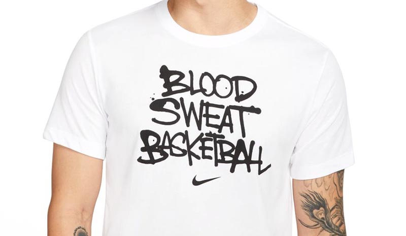 Nike Dri-FIT "Blood, Sweat, Basketball White"