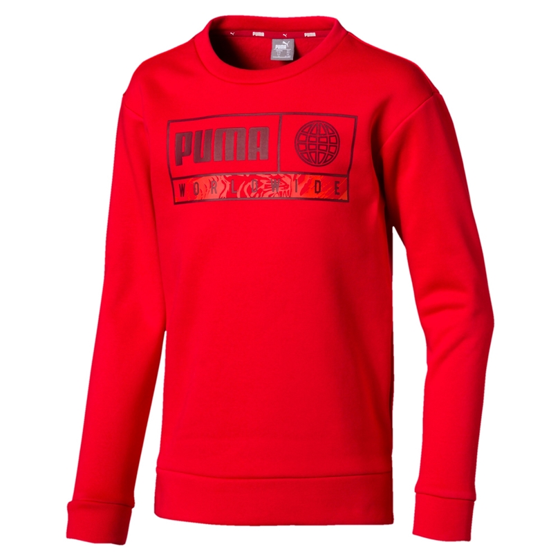 Puma Alpha Graphic Crew FL (high risk red)